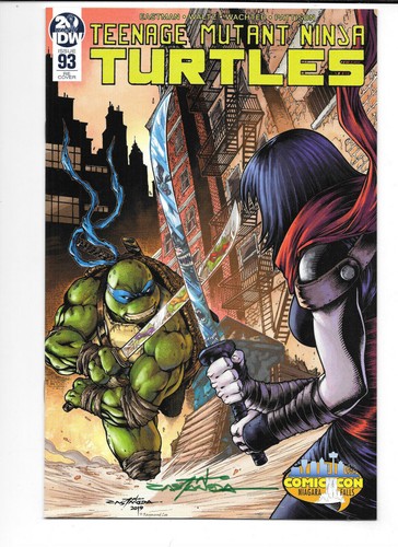 Teenage Mutant Ninja Turtles #93AOD 2019 NM Signed Oliver Castaneda IDW ...