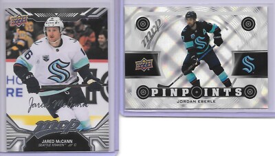 JARED McCANN 22-23 UD MVP SILVER SCRIPT INSERT/EBERLE MVP PINPOINTS ...