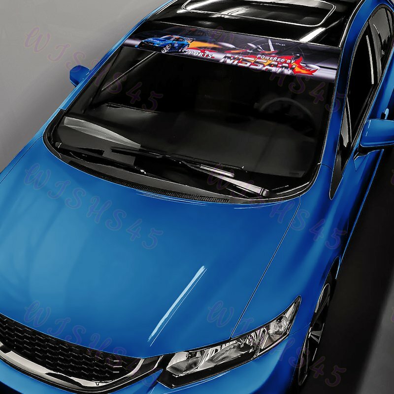 Front Window Windshield Color Vinyl Banner Decal Sticker For NISMO GT-R ...