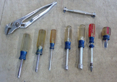 Lot of 9 Vintage Craftsman Hand Tools Spinners Pliers Nut Drivers ...