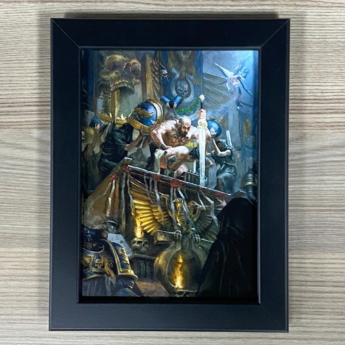 ULTRAMARINES FRAMED ART POWER ARMOUR SPACE MARINES PRIMARIS WARHAMMER ...