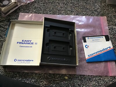 VTG Commodore 64 EASY FINANCE II W/ Manual 1983 Commodore Elect W/ 5.25 ...