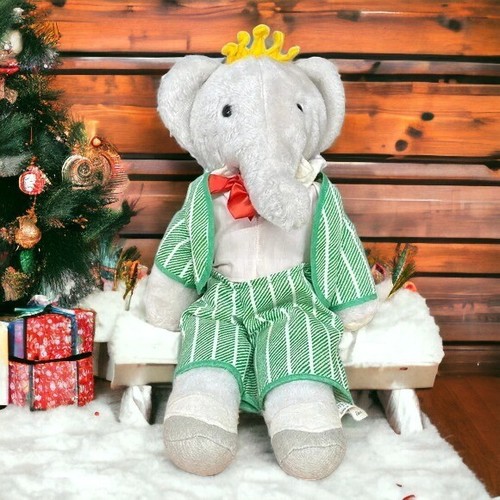 Vintage Rare 1977 Eden Toys Babar the Elephant Stuffed Animal Plush Toy ...