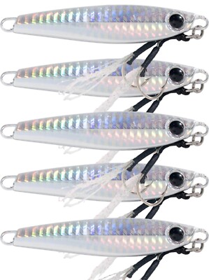 Slow Pitch Jigs 40g - Flat Fall Vertical Jig - Freshwater Saltwater Jig ...