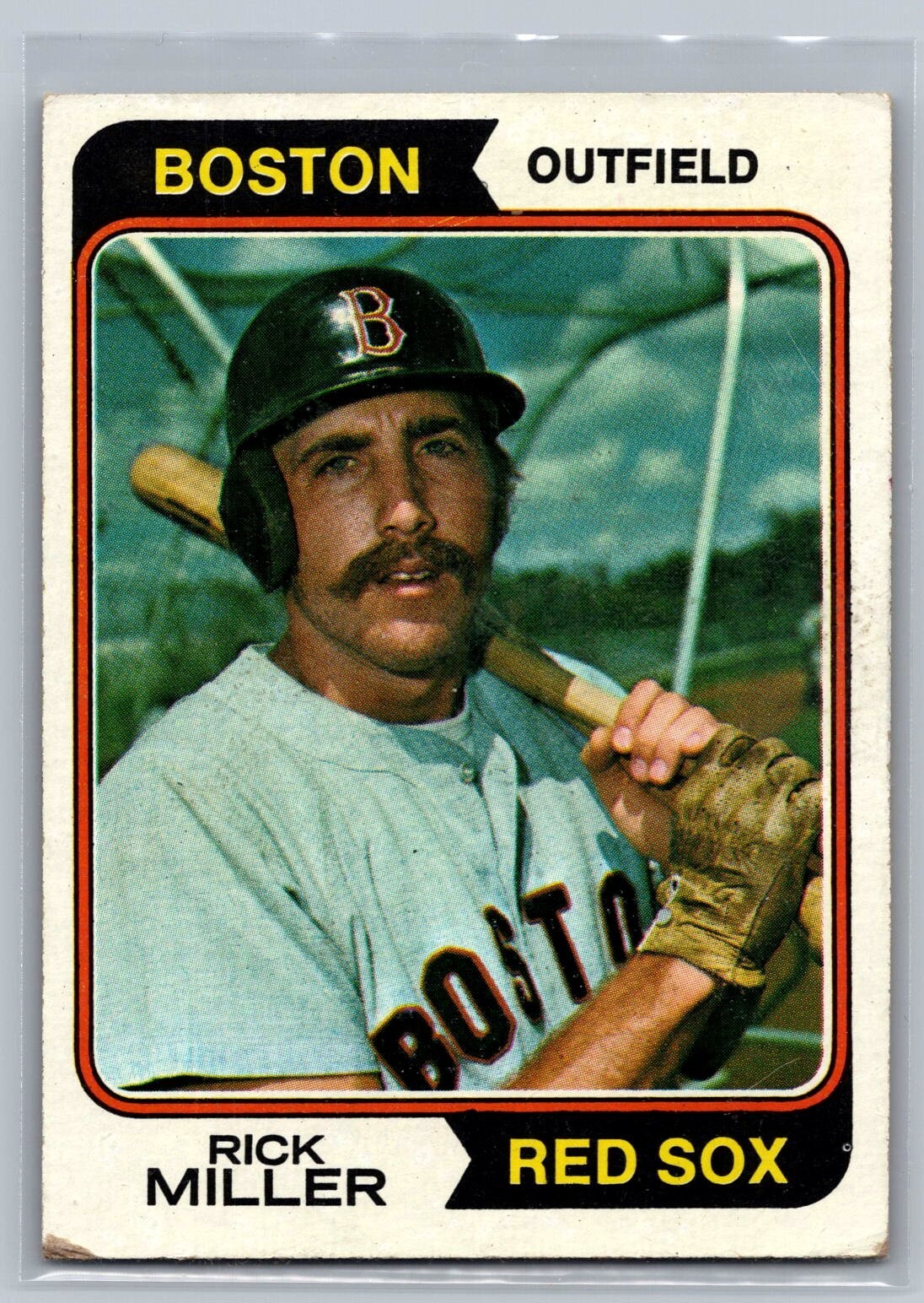 1974 Topps Rick Miller #247 Boston Red Sox | eBay