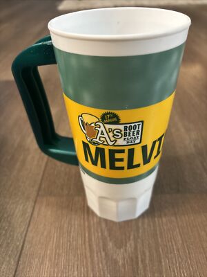 Vintage Oakland A's Baseball Whirley Large Plastic Cup Melvin FG | eBay