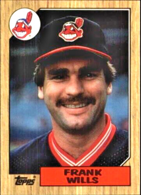 1987 Topps #551 Frank Wills Pitcher Cleveland Indians FREE shipping | eBay