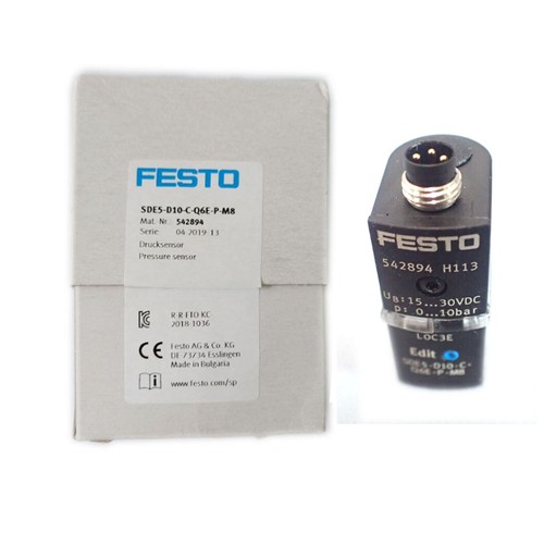 1pcs for New FESTO Pressure Sensor SDE5-D10-C-Q6E-P-M8 542894 | eBay