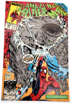 AMAZING SPIDER-MAN #328 (1990) /VF-/ VS. HULK MCFARLANE DIRECT ED ...