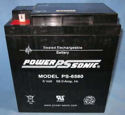 Power-Sonic PS-6580 Battery - 6V 58AH | eBay