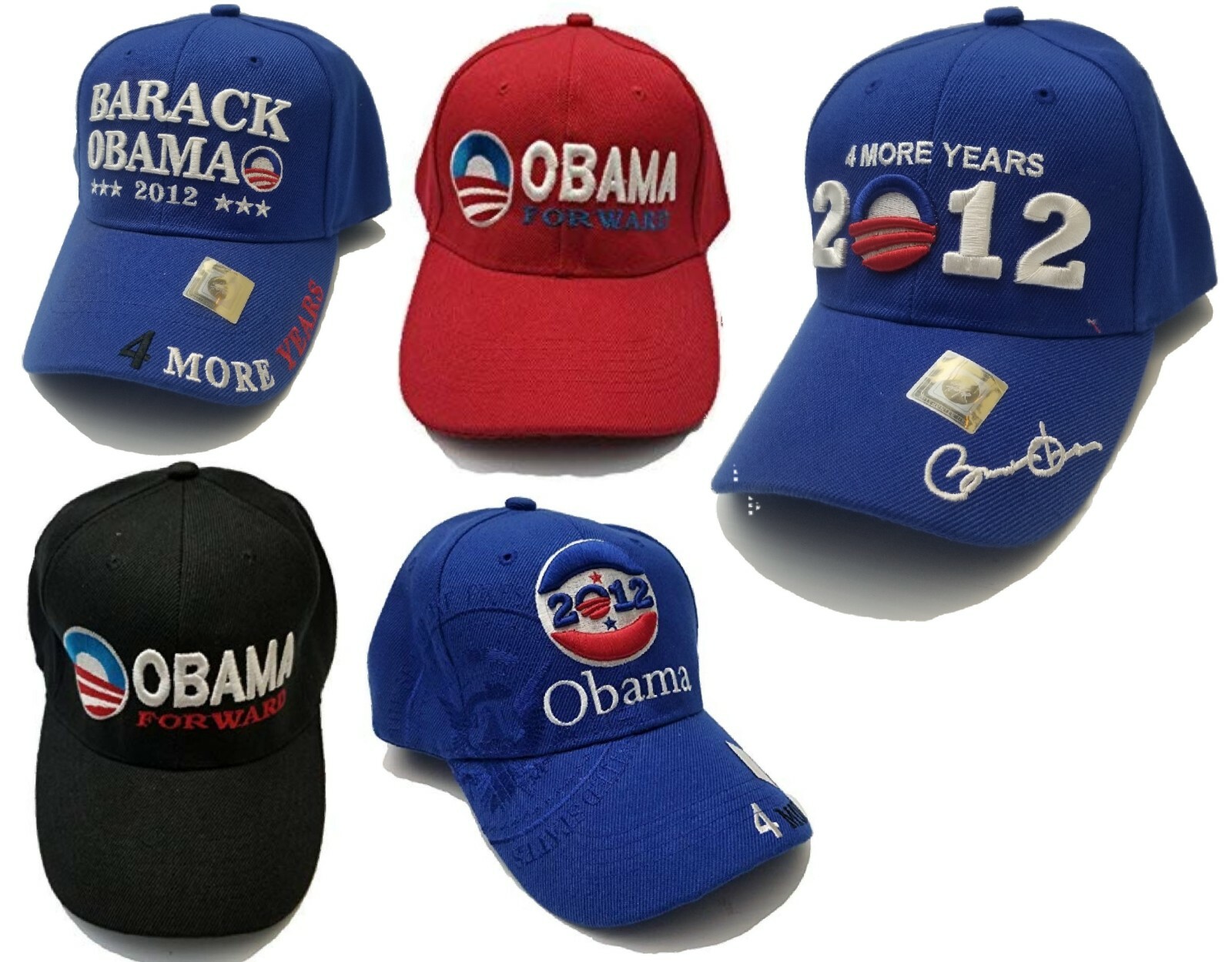 Barack Obama Adjustable 44th President Baseball Hat Cap Book Souvenir ...