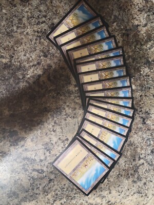 Magic The Gathering Assorted Basic Land Lot of 17x Plains Mirage LP *IN ...