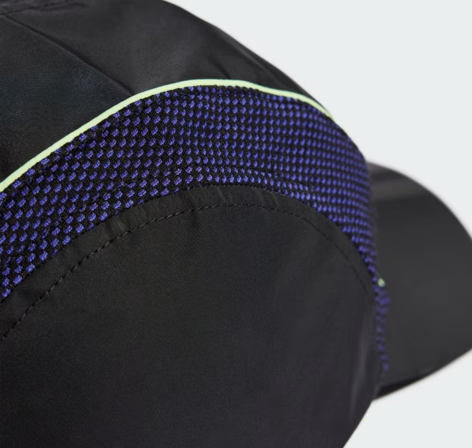 ADIDAS Baseball Cap Hat Black/Night Flash/Green Spark OSFM Adjustable ...