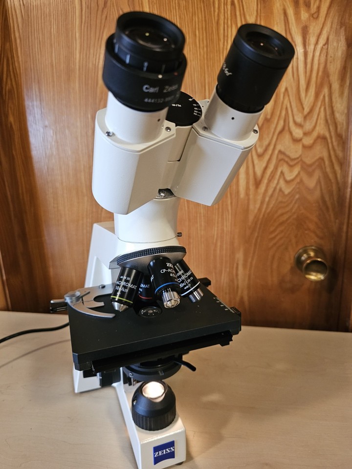 Zeiss Axiostar Plus Binocular Compound Microscope Lab Axio | eBay