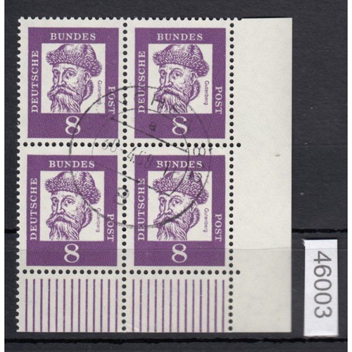 Federazione 1961,Mich Nr 349 Y Timbrato + Gomma Eckrand 4er Blocco ...