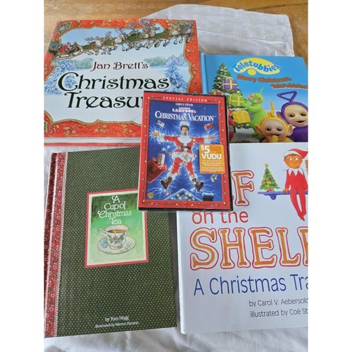 Lot Of Christmas Items Jan Brett's Christmas Treasury, DVD, Books. | eBay