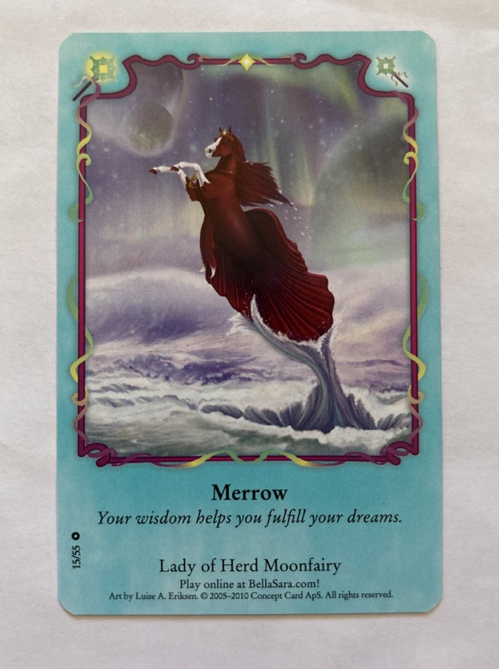 Bella Sara Moonfairies Card Merrow 15/55 | eBay