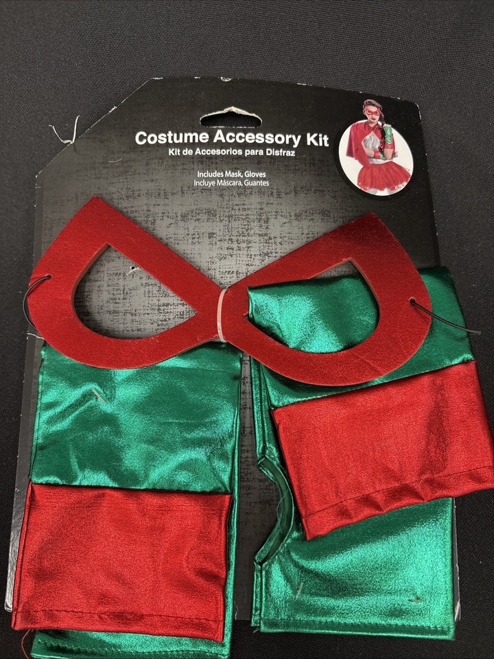 Red Eye Mask W/ Matching Gloves Costume Accessory | eBay