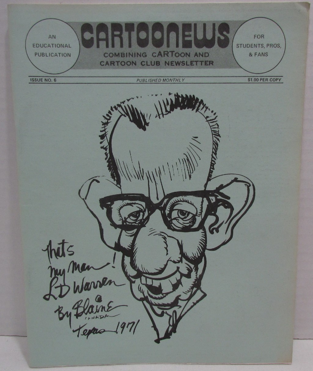 Cartoonews #6 cartoons fanzine 1975 Frank & Ernest, R.C. Harvey | eBay