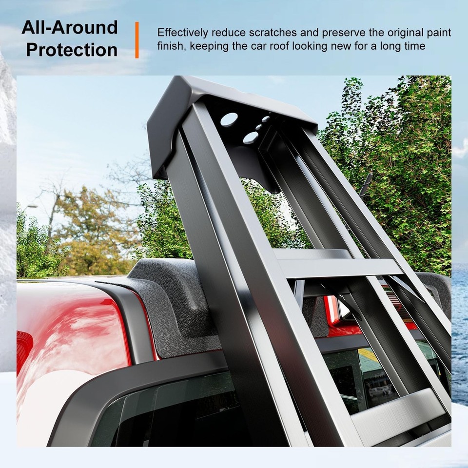 For 2015-2022 Chevy Colorado GMC Canyon Rear Roof Protector Truck Cab ...