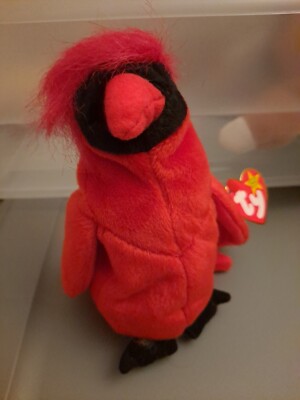 Ty Beanie Babies Mac The Cardinal Plush Toy 8421042258| eBay