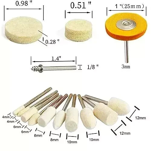 78 Pcs Polishing Buffing Wheel Set for Dremel Polishing Kit with ...