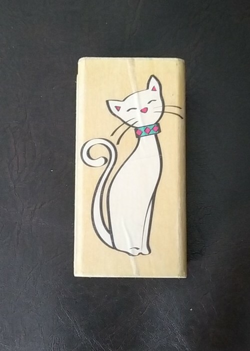 Cat RUBBER STAMP | eBay