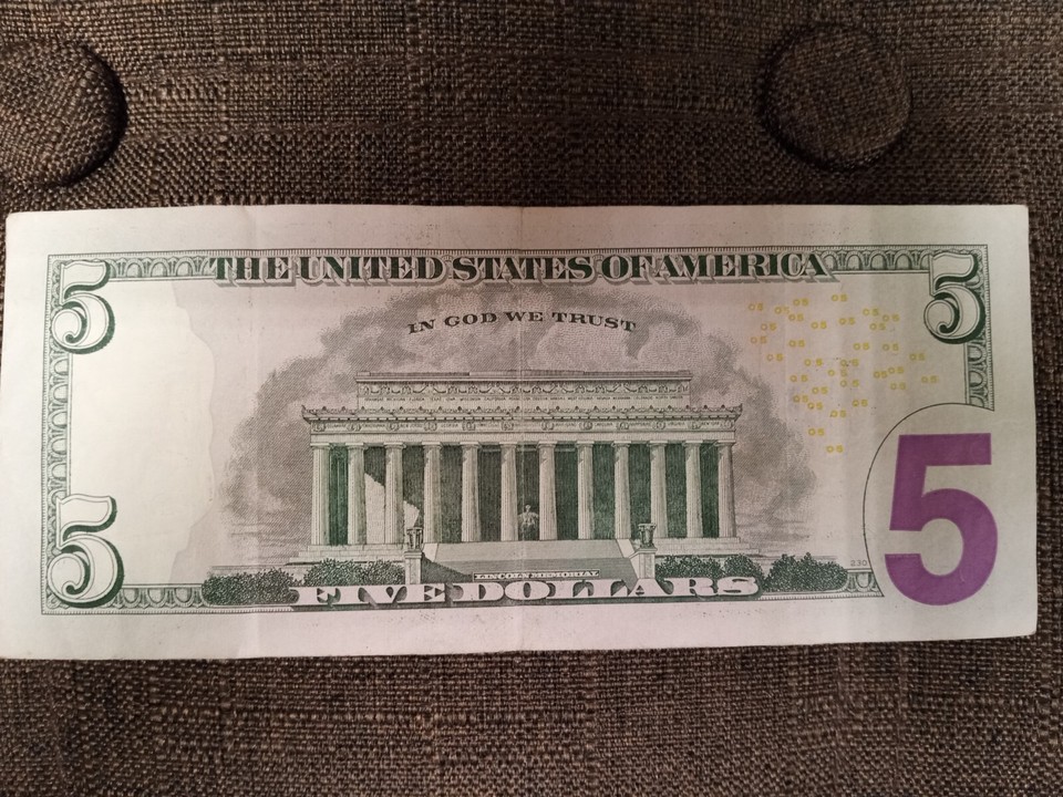 2013 $5 Star Note from Atlanta! Serial# MF07223713* XF Condition ...