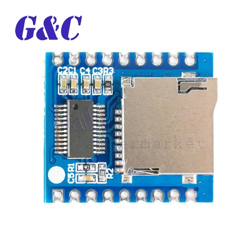 Mini Serial Control MP3 Player Audio Voice Module Support SD/TF Card U ...