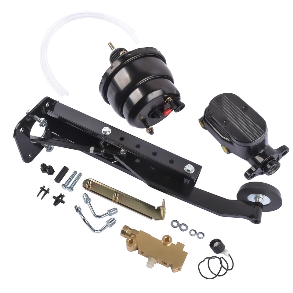 Universal Firewall Mount Power Brake Pedal 7" Dual Booster Master Disc Disc Kit | eBay