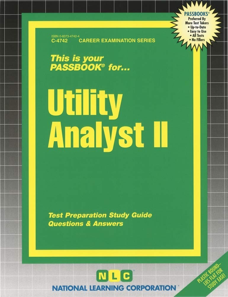 💎NEW💎Utility Analyst II Test Practice Passbook Upcoming Civil Exam | eBay