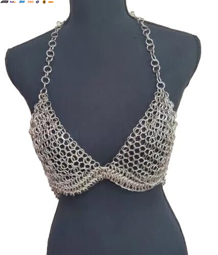 Handlinked Chainmail Top Aluminum Butted Chainmail Top Medieval ...
