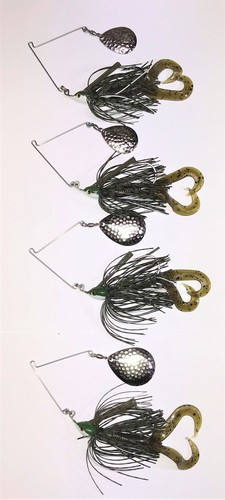 Spinnerbaits Weedless "Leopard Frog" 2-3/8 & 2-1/2 w/Trailer | eBay