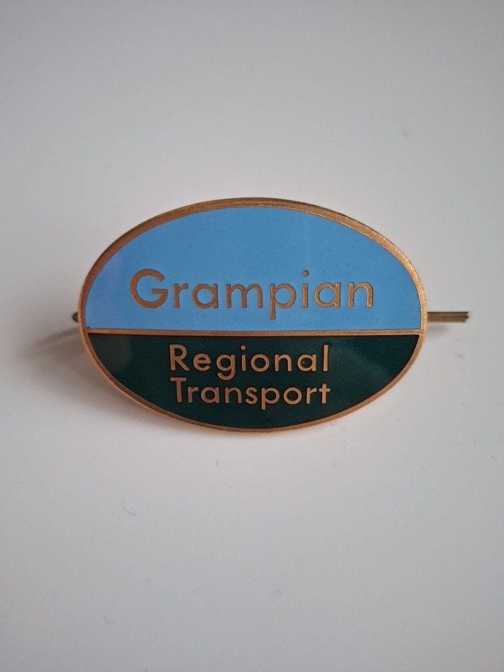 Grampian Reguonal Transport Bus Driver Conductor Cap Badge. Bus ...