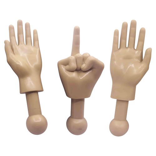 Tiny Hands 4.5-Inch Novelty Toys | Left and Right + Middle Finger Hand ...
