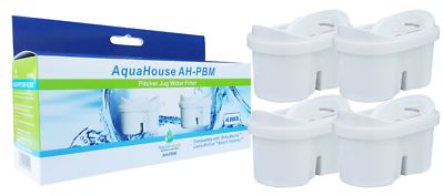 4 AquaHouse Water Filter Cartridges Compatible with Bosch Tassimo ...