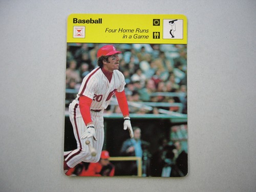 1977 1977/79 SPORTSCASTER MLB BASEBALL PHOTO MIKE SCHMIDT PHILADELPHIA ...