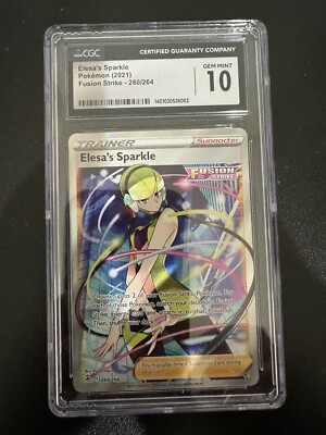 Pokemon Elesa Sparks Fusion Strike Holo CGC Graded Gem Not PSA Card | eBay
