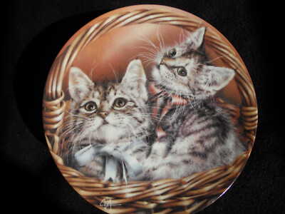 Bradford Exchange, Baskets of Love- Andrew & Abby, Alexei Isakov, Plate ...