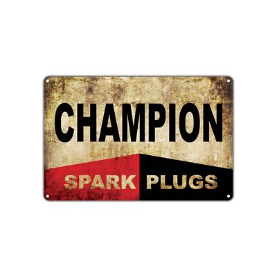 Champion Spark Plugs For Garage, Man Cave, Auto-shop Vintage Aluminum ...