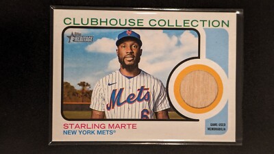 2022 Topps Heritage Clubhouse Collection Relic #CCR-SM Starling Marte ...