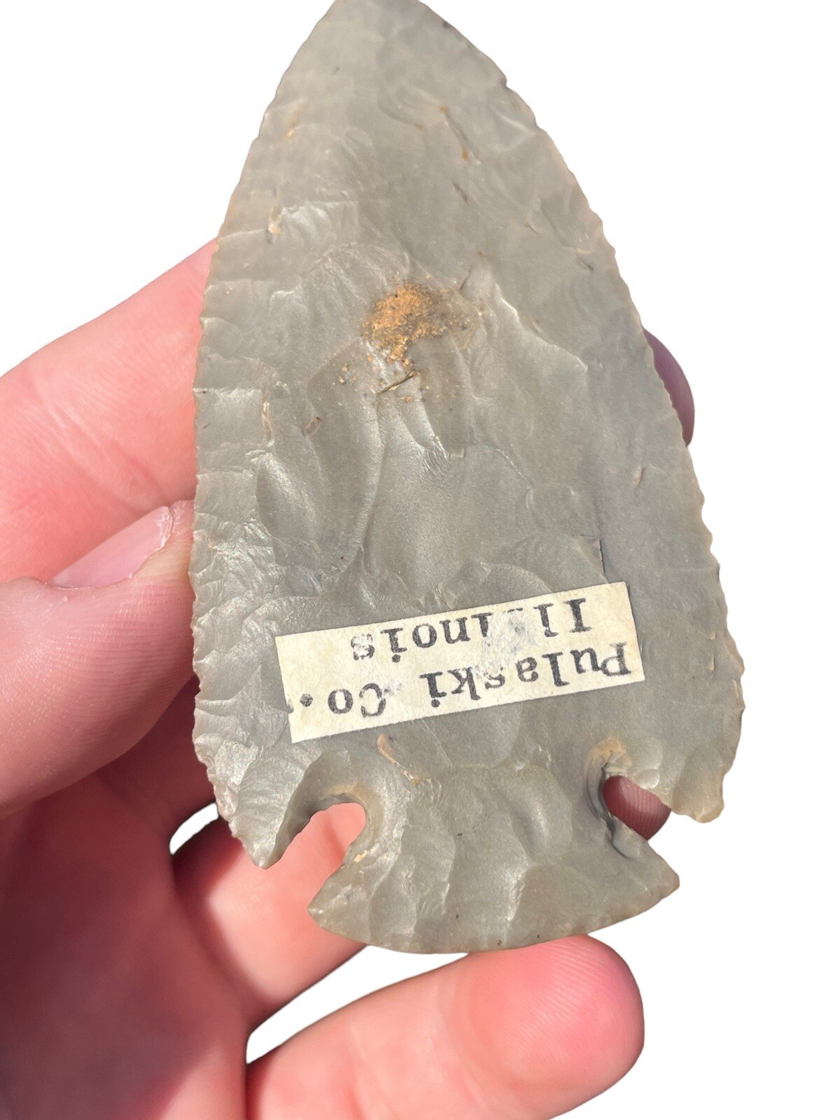 SUPER Archaic Dovetail Arrowhead ~ Pulaski Co Illinois ~ Ex Boardman ...