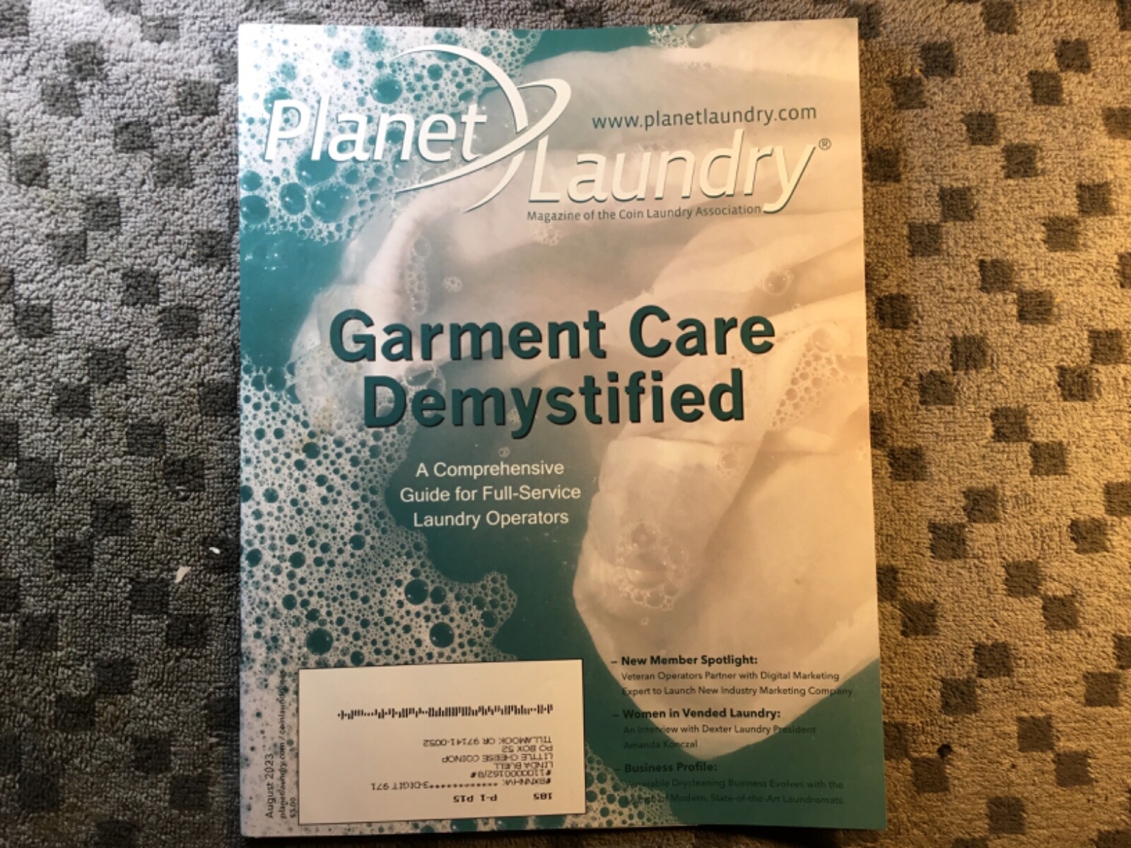 Laundry Magazine. August 2023. Magazine of the Coin Laundry Association ...