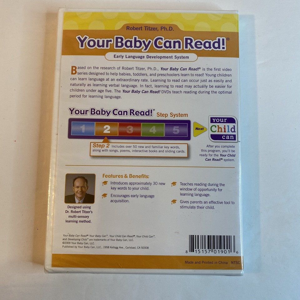 Your Baby Can Read Volume 2 (DVD, 2009) Robert Titzer, Ph. D. - Sealed, New | eBay