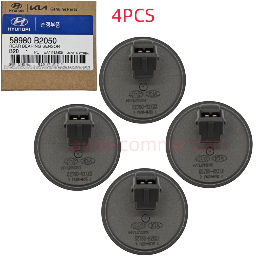 4PC Rear Hub Bearing ABS Speed Sensor Fit for 14-19 Kia Soul Soul EV 58980-B2050 | eBay