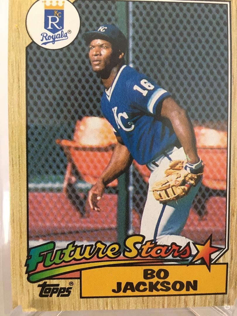 BO JACKSON TOPPS 1987 #170 FUTURE STARS. KC ROYALS ROOKIE CARD. | eBay