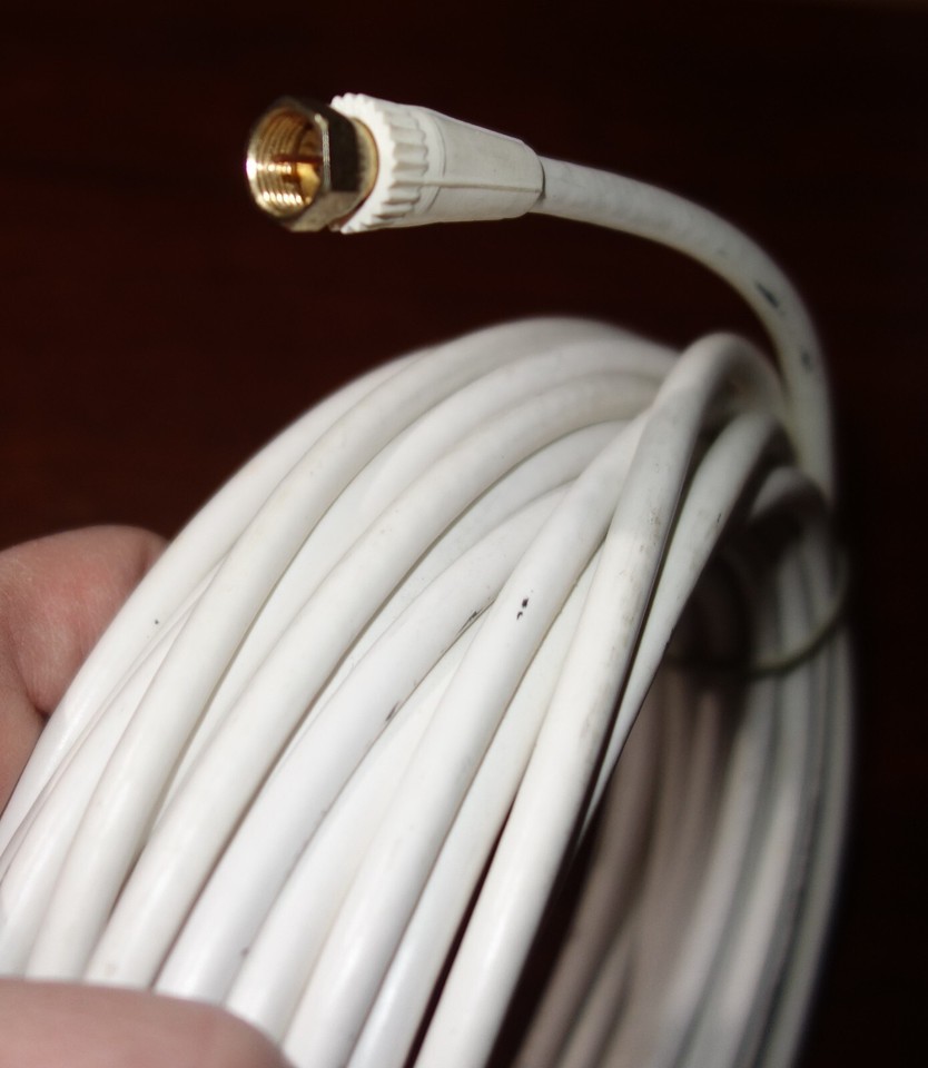White Comcast/Xfinity Coax Cable 50 Feet Long | eBay