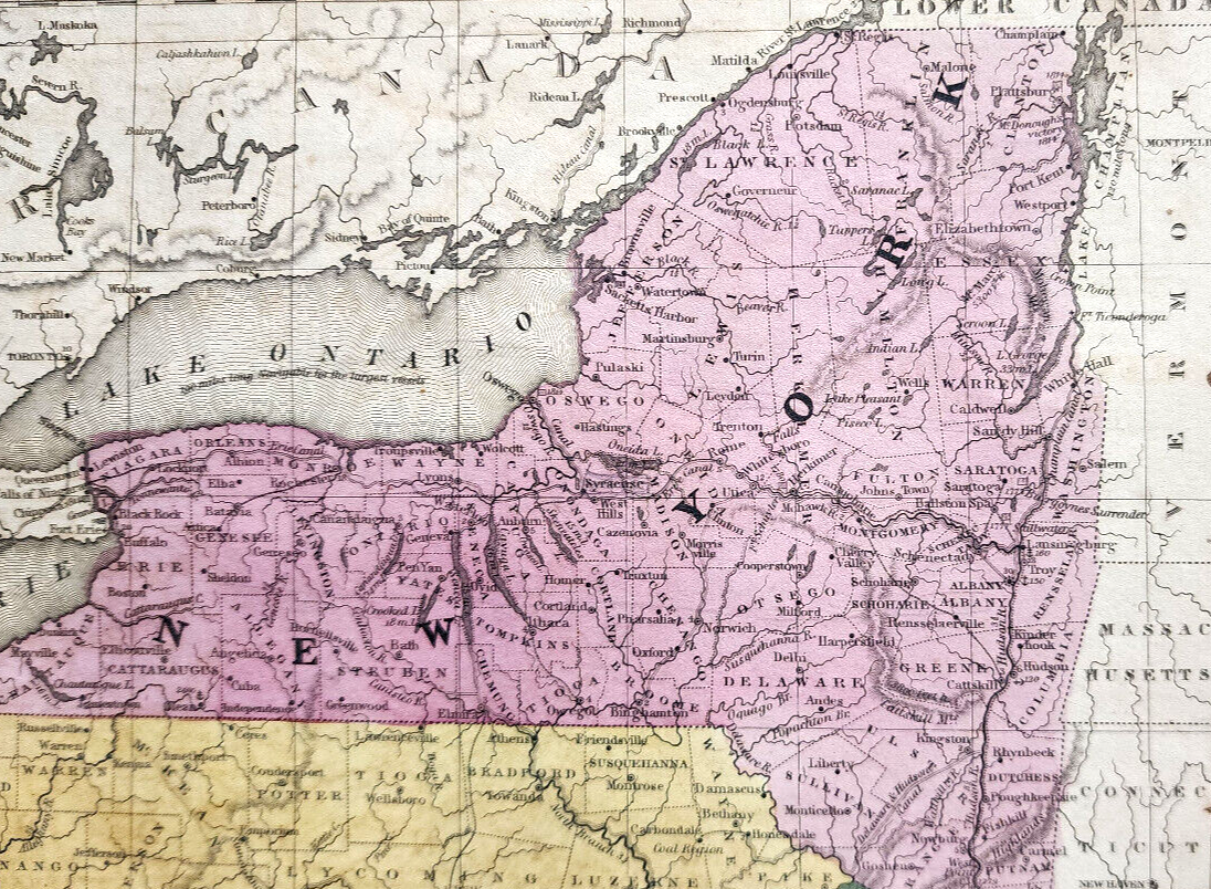 1856 Mitchell's Map of the Middle States - Historical Atlas - Rare ...