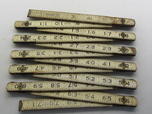Vintage Eagle Rule Mfg. Corp. No.472W Coil Spring Joints Folding Ruler ...