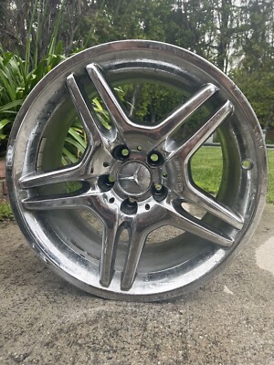 Mercedes 5 Spoke Alloy Wheels AMG 18 Set x4 - Silver | R230 SL | eBay